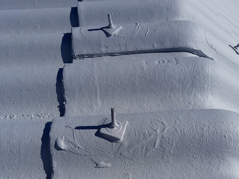 Impermeabilización líquida de una cubierta con Roofmate